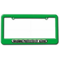 Protected By Aliens License Plate Tag Frame, Multiple Colors - Walmart.com