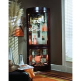Chocolate Cherry Curved Corner Curio - Walmart.com