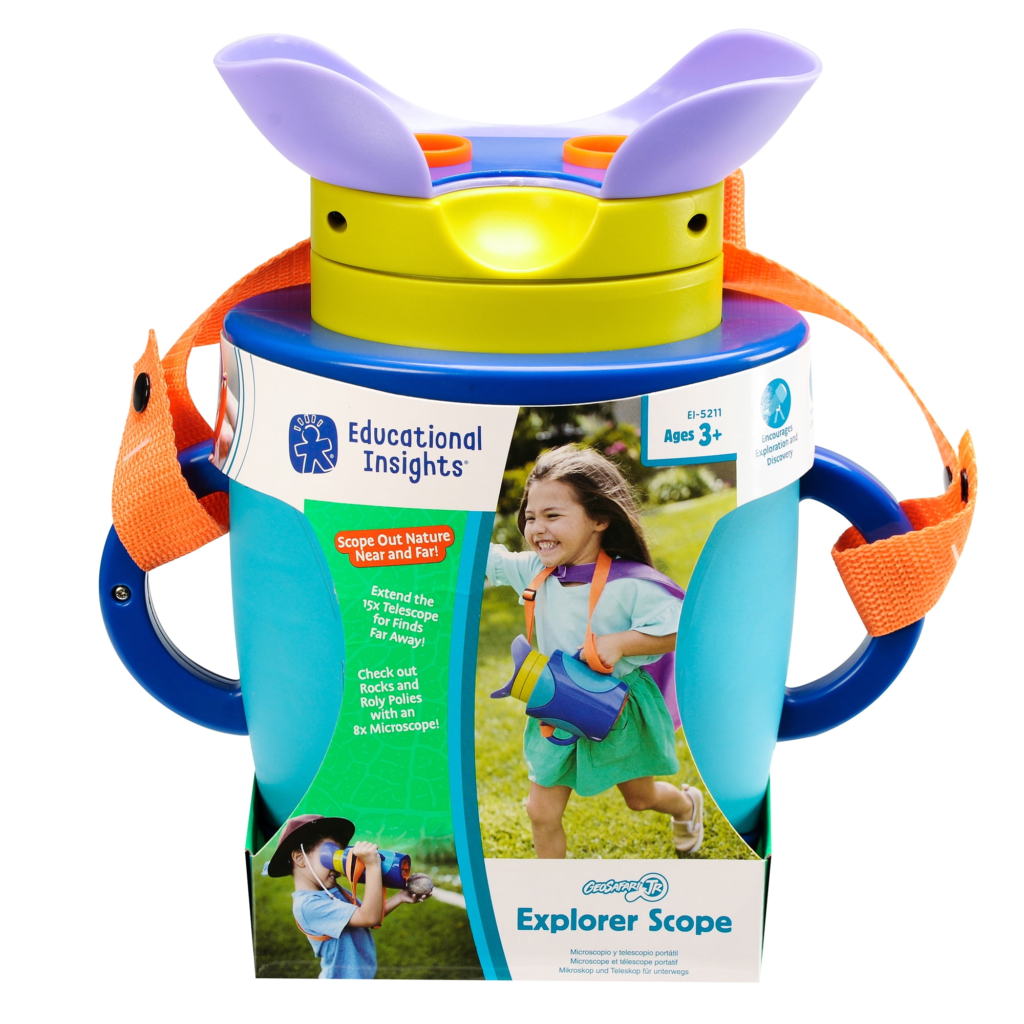 Educational Insights 2-in-1 Microscope & Telescope, Preschool STEM Toy ...