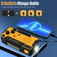 Jazmm Emergency Radio 7400mWh Solar Hand Crank NOAA AM FM Weather Radio ...