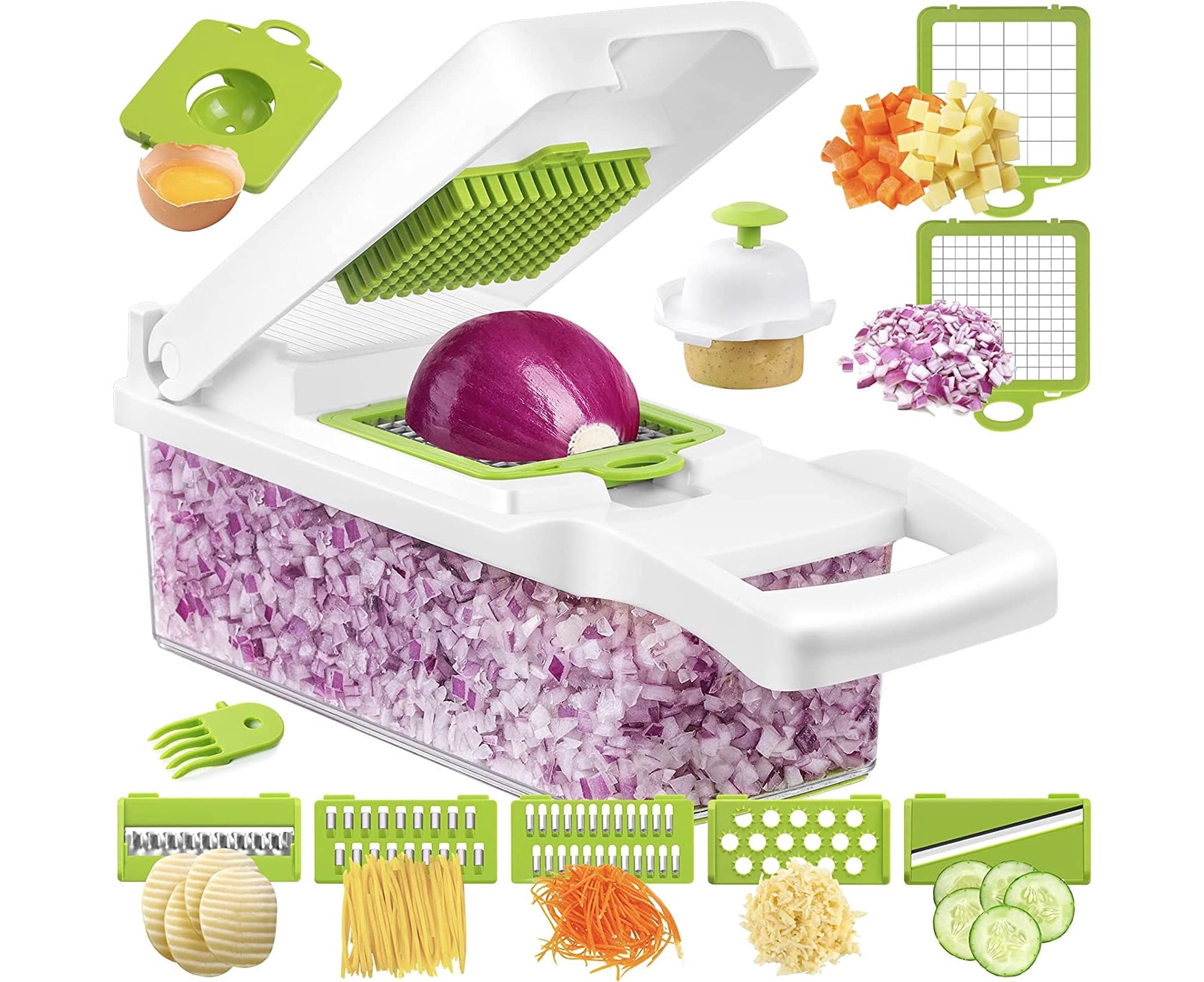 Vegetable chopper - diced whiteVegetable Chopper Dicer Onion Chopper ...