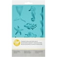 Wilton Sea Life Silicone Fondant and Gum Paste Mold, 5 x 8 inch, 8 ...