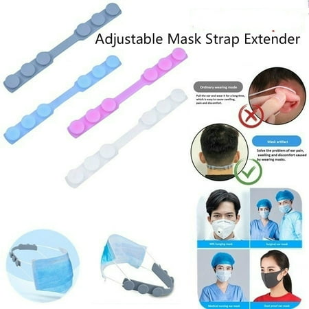 4Pcs Adjustable Mask Strap Extender, Anti-Tightening Mask Holder Hook ...
