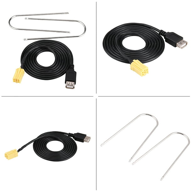 USB Adapter Cable,Car Mini ISO 6Pin USB Cable Car Mini ISO Adapter ...