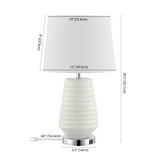SAFAVIEH Stark Modern Living Room Lights, 18 in. H Solid Glam Table ...