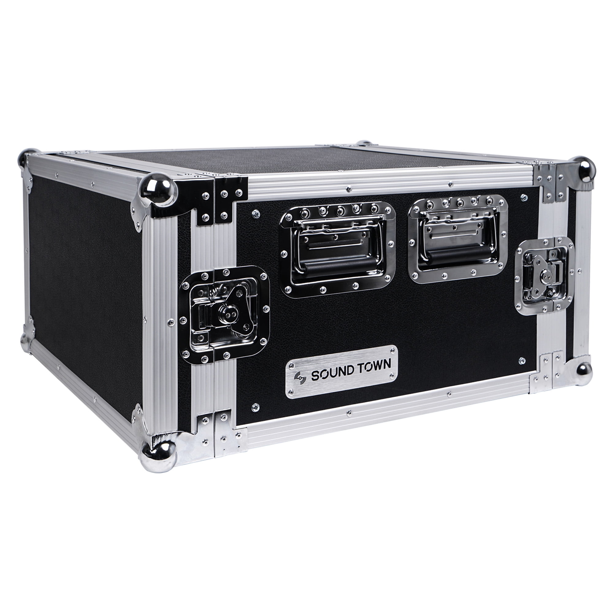 Sound Town 6U PA/DJ Rack/Road Case, 6-Space, with 21” Depth, Plywood ...