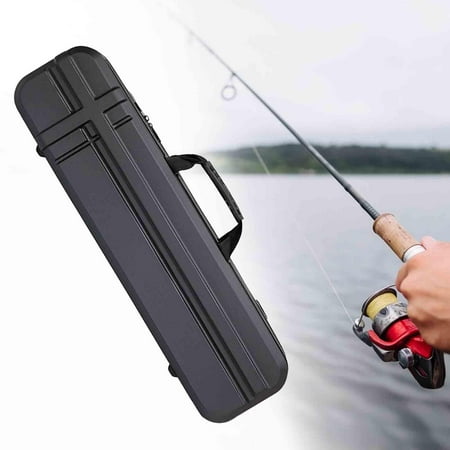 DYNWAVECA Fishing Pole Bag Carrying Bag Hard Shell Portable EVA Fishing ...