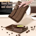 Suizaomo 2 Pack Chocolate Bar Molds Food Grade Silicone Deep Mold ...
