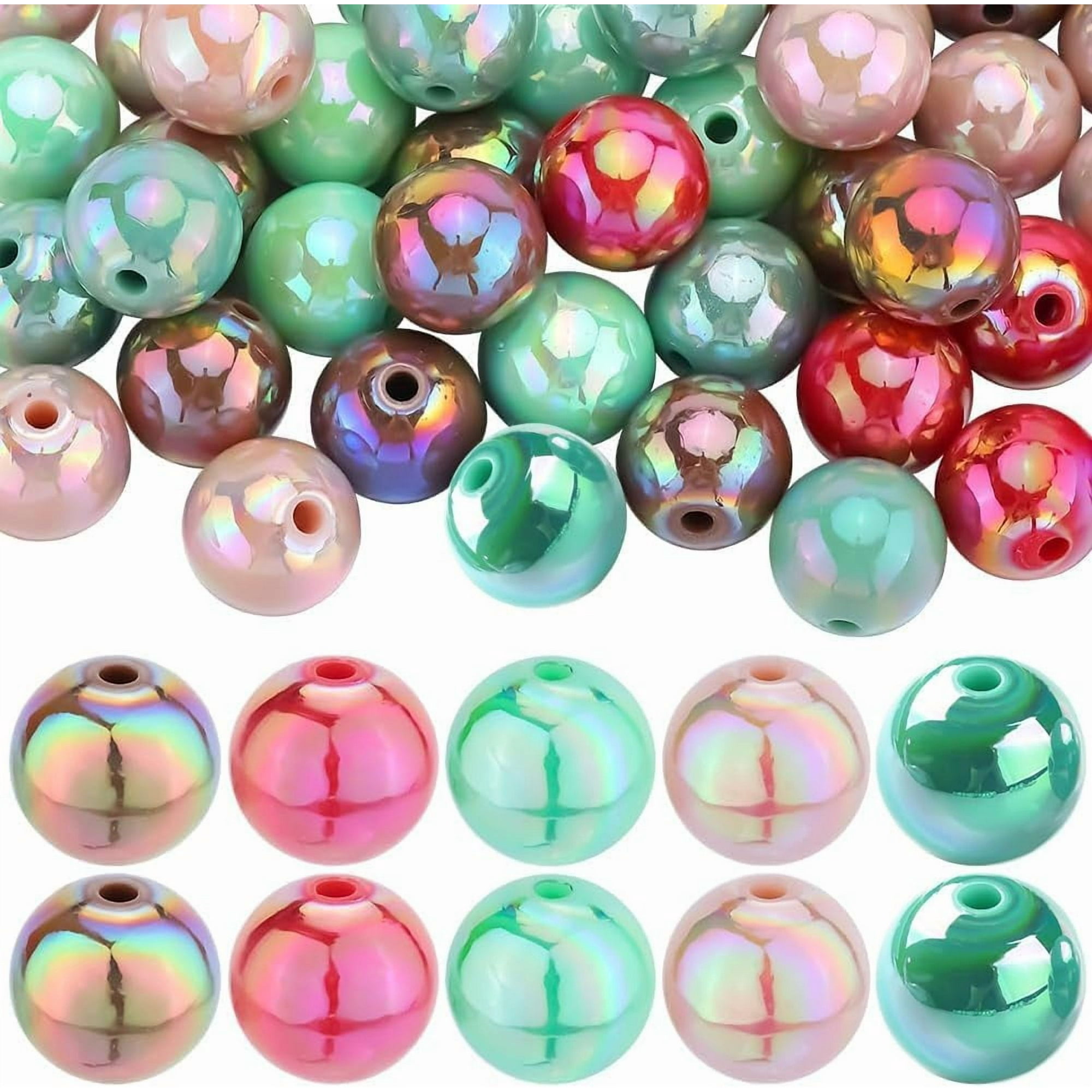Click here for Nobrand 100pcs 5 Colors 16mm Acrylic Beads Bulk Ch... prices