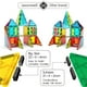 Jasonwell 65pcs Magnetic Tiles Building Blocks 3D Construction Set ...