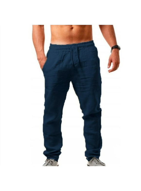 Elastic Waist Slacks Men