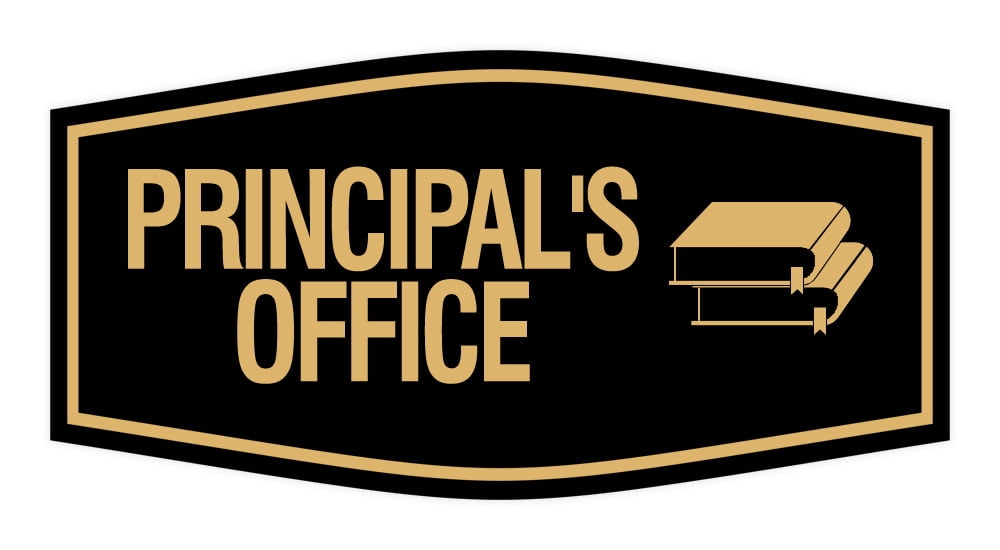 Signs ByLITA Fancy Principal's Office Sign (Black Gold) - Medium ...