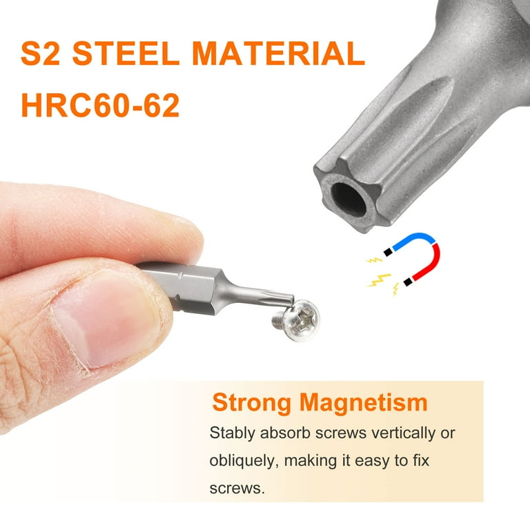T30 Torx Bit Uxcell TS25 Magnetic Security Star 5 Point Torx ...
