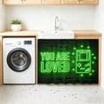 Art Gaming Icons Cabinet Curtains 28" W x 35" L Multi Panel Neon Letter ...