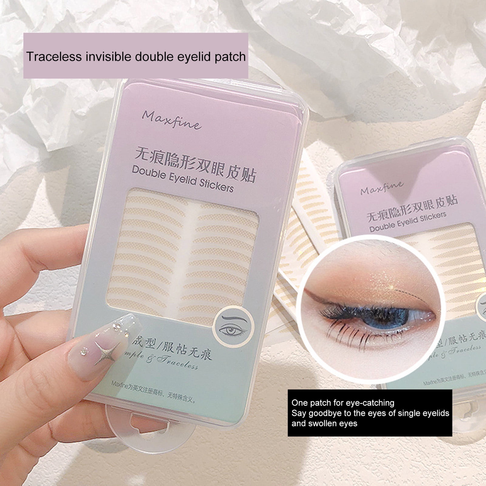 Ruanlalo Double Eyelid Tape,800Pcs Eyelid Paste Good Shaping Effect ...