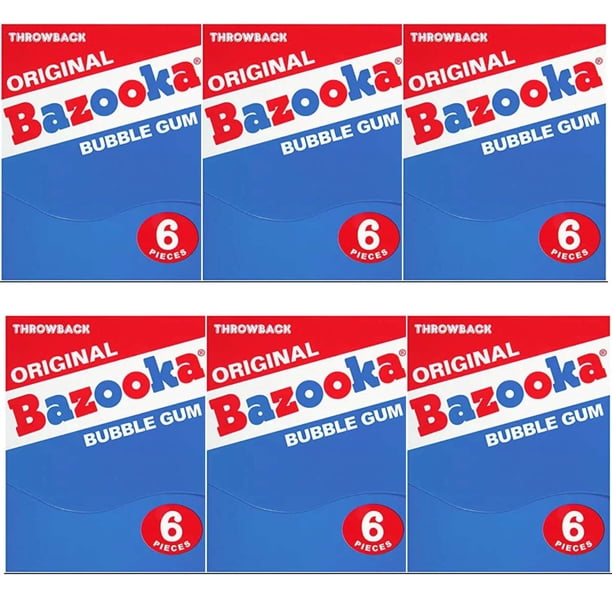 Bazooka Pocket Size Bubble Gum Original Flavor Wallet Size Chewing Gum ...