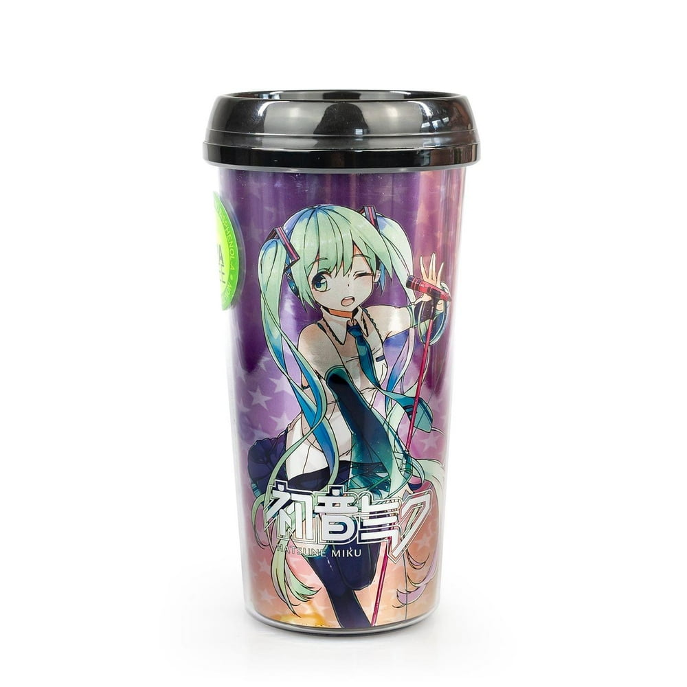 Hatsune Miku Collectibles | Crypton Voice Hatsune Miku 16 oz Travel Mug ...