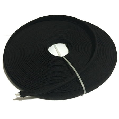Cotton Covered Poly Boning 1/2" Polypropylene ~ Black (12 Yards), 100 ...