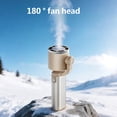 Portable 180 Degree Rotation Fan Powerful Handheld Fan With Cold ...