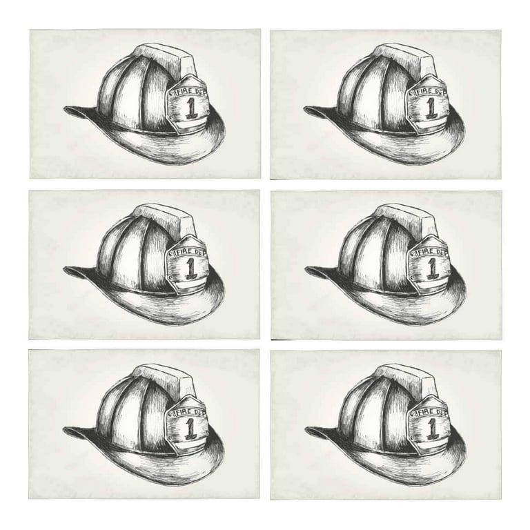 Fireman Helmet Drawing