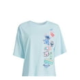 Stitch Women’s Multi Patch Graphic Tee with Short Sleeves, Sizes XS ...