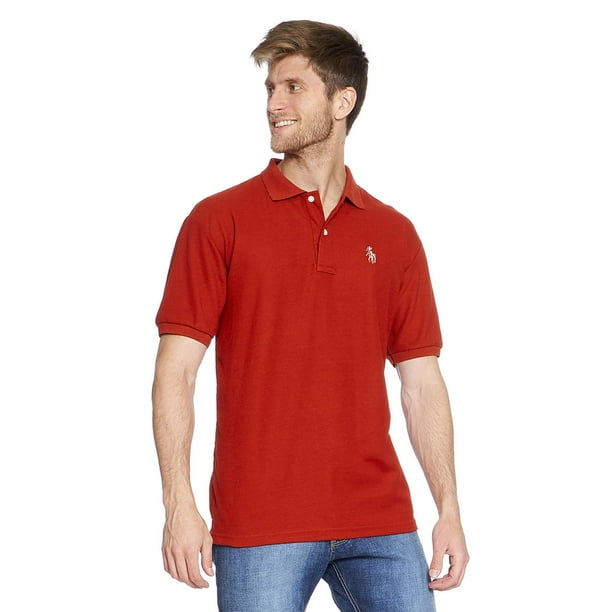 Playera Polo Para Hombre Manga Corta Color Shedron Casual 770222 rojo M ...