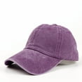 Sunvit Unisex Washed Dyed Cotton Adjustable Solid Baseball Cap ...