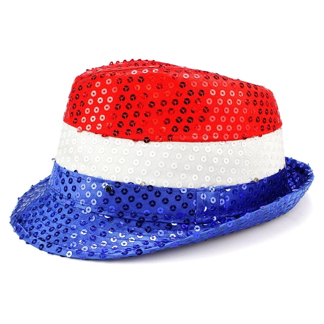 9 Pack of Light Up LED 3 Modes USA American Flag Colors Red White Blue ...