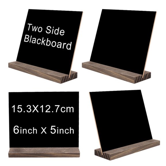 Efavormart 10 Pack Mini Wooden Chalkboard Tabletop Signs with Removable ...