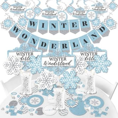 Winter Wonderland - Snowflake Holiday Party and Winter Wedding Supplies ...