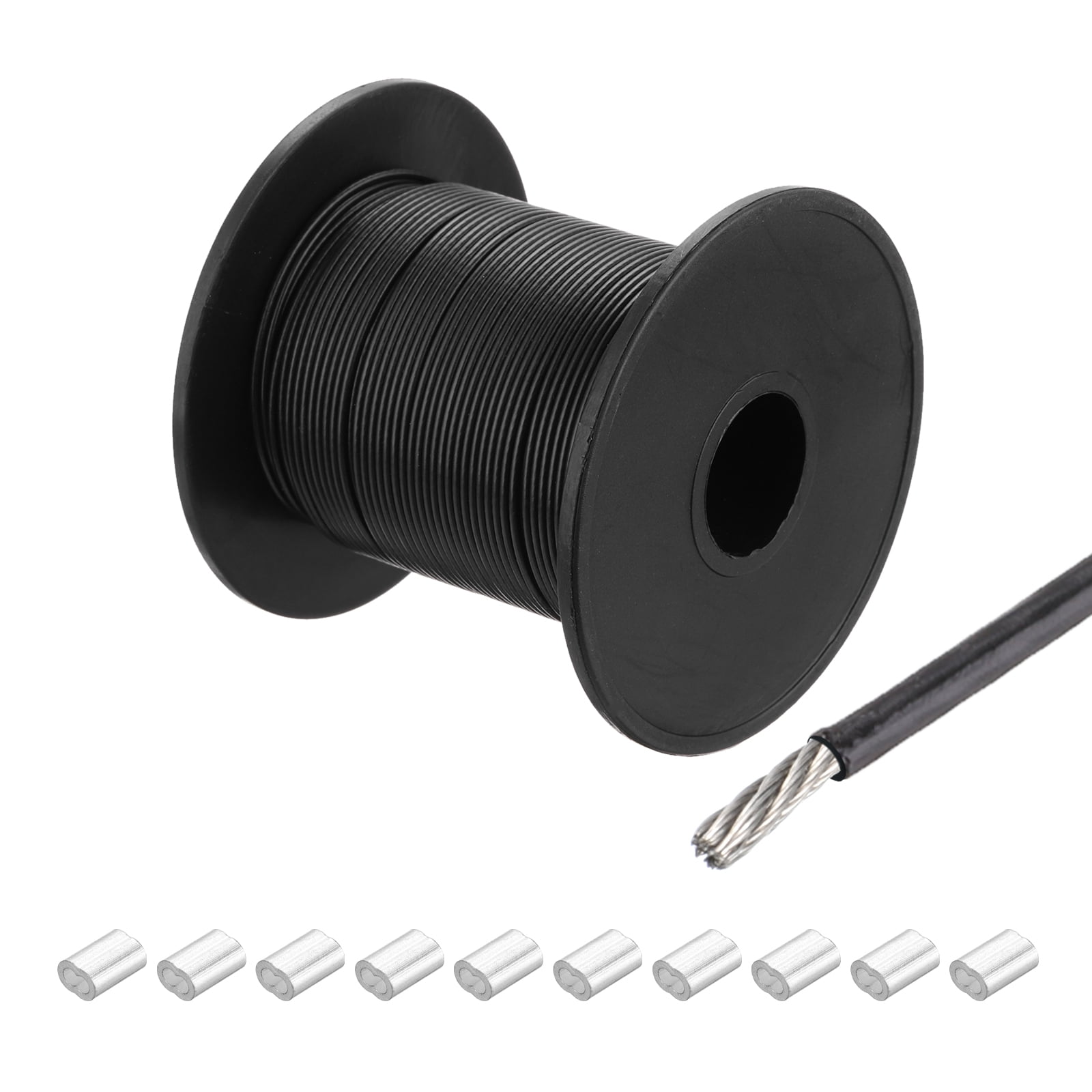 Click here for Uxcell 197ft(60m) Wire Rope 304 Stainless Steel Ca... prices