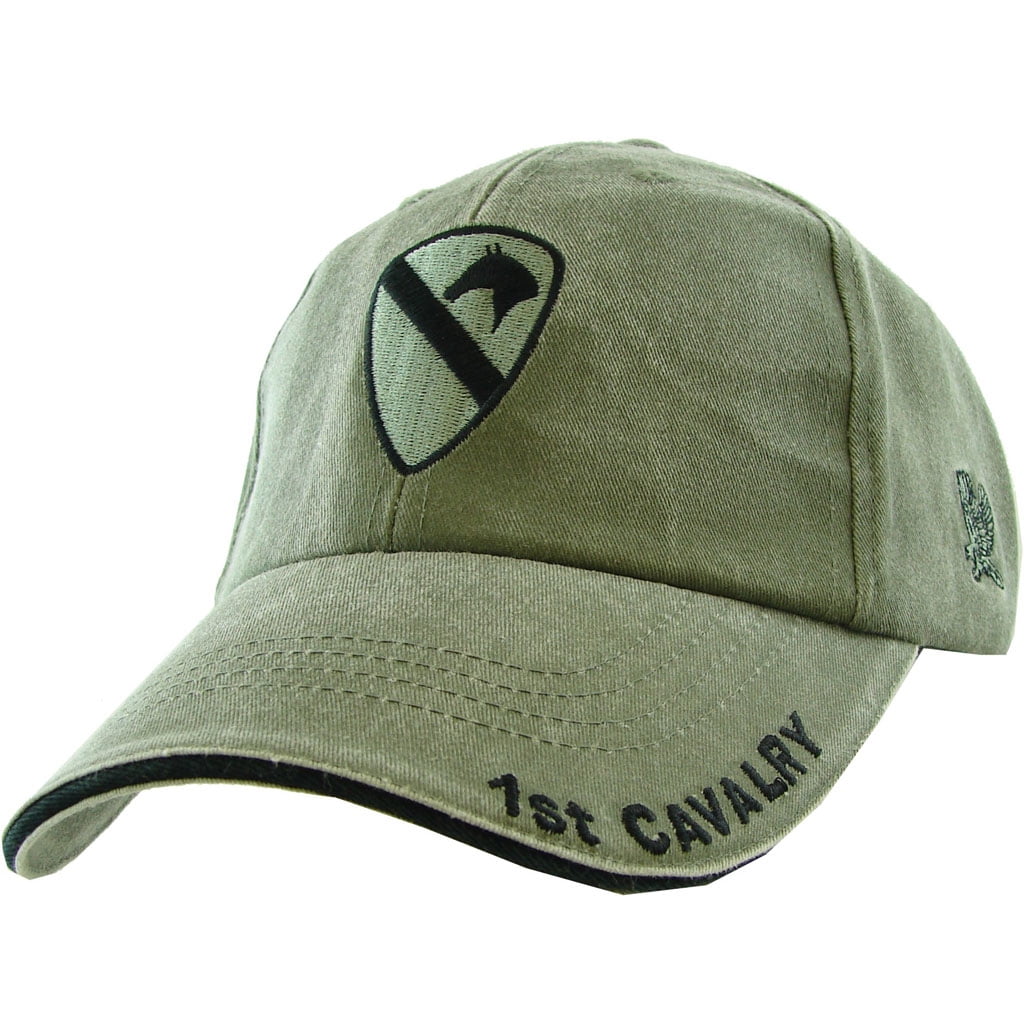 Rush Indstries, Inc. US Army 1st Cavalry Division Green Military Cap ...