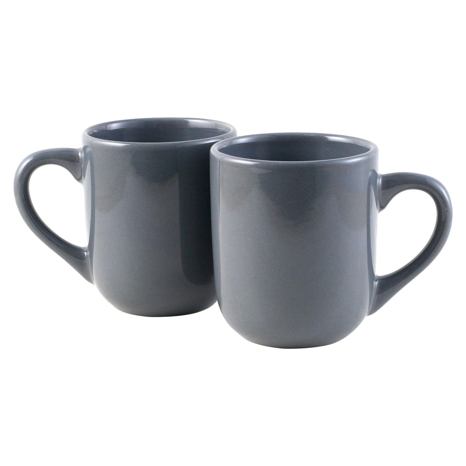 Mainstays Glazed Grey Stoneware 12 - Ounces Mug, Color glaze with ...