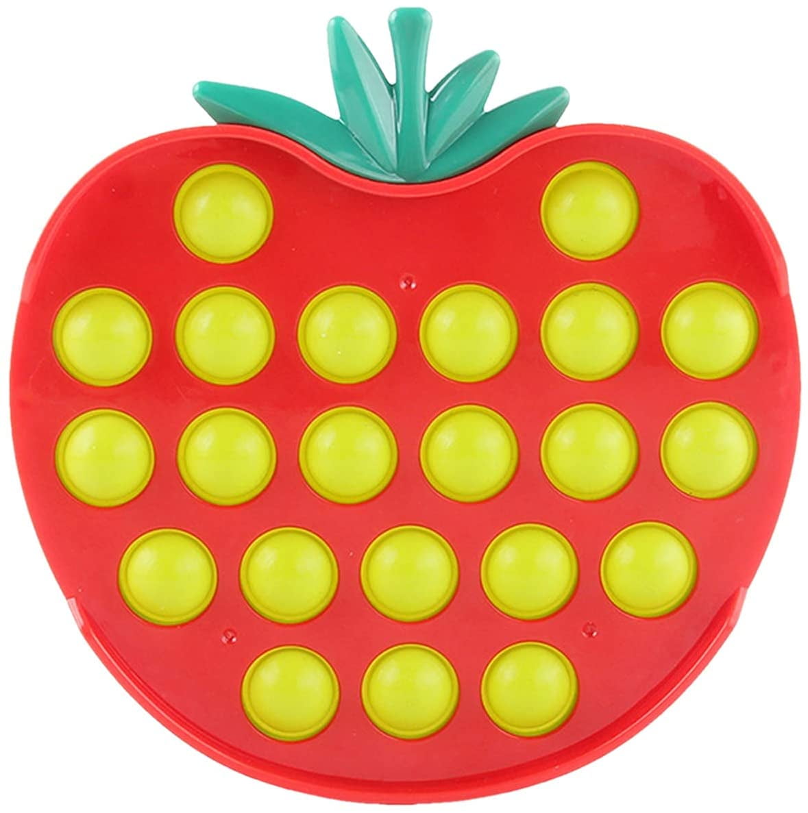 Bright-Colored Tomato Shape Push Bubble Sensory Fidget Toy, Tomato ...
