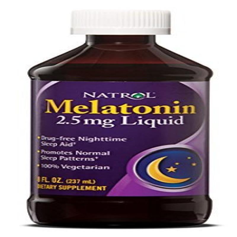 Natrol Melatonin 2.5mg Liquid, 8 Fluid Ounce - Walmart.com