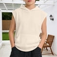 Boys Tank Tops Undershirt Hoodie Sleeveless Kids Athletic Workout ...