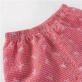 IFNWSV Summer Outfits for Girls 2 Piece Sleeveless Round Neck Bow Plaid ...