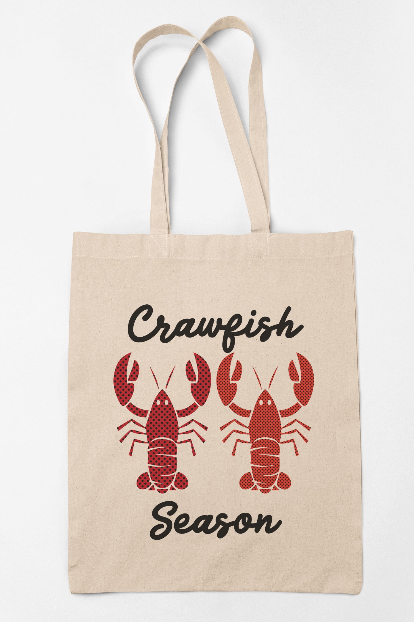 Crawfish Season feat. Crawfishes 12oz Reusable Canvas Tote Bag ...