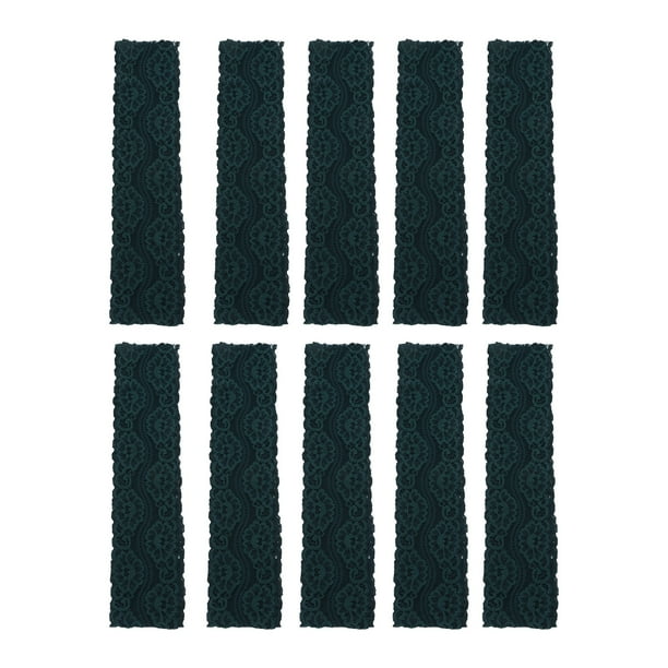 Dark Green Lace Ribbon, Soft Elastic Comfortable Lace Trim Stretchy For ...