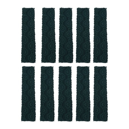 Dark Green Lace Ribbon, Soft Elastic Comfortable Lace Trim Stretchy For ...