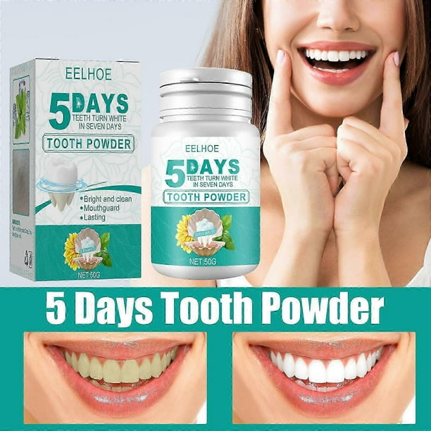 5-day Beauty Tooth Powder: Whiten And Clean Teeth, Stains And Dirt ...