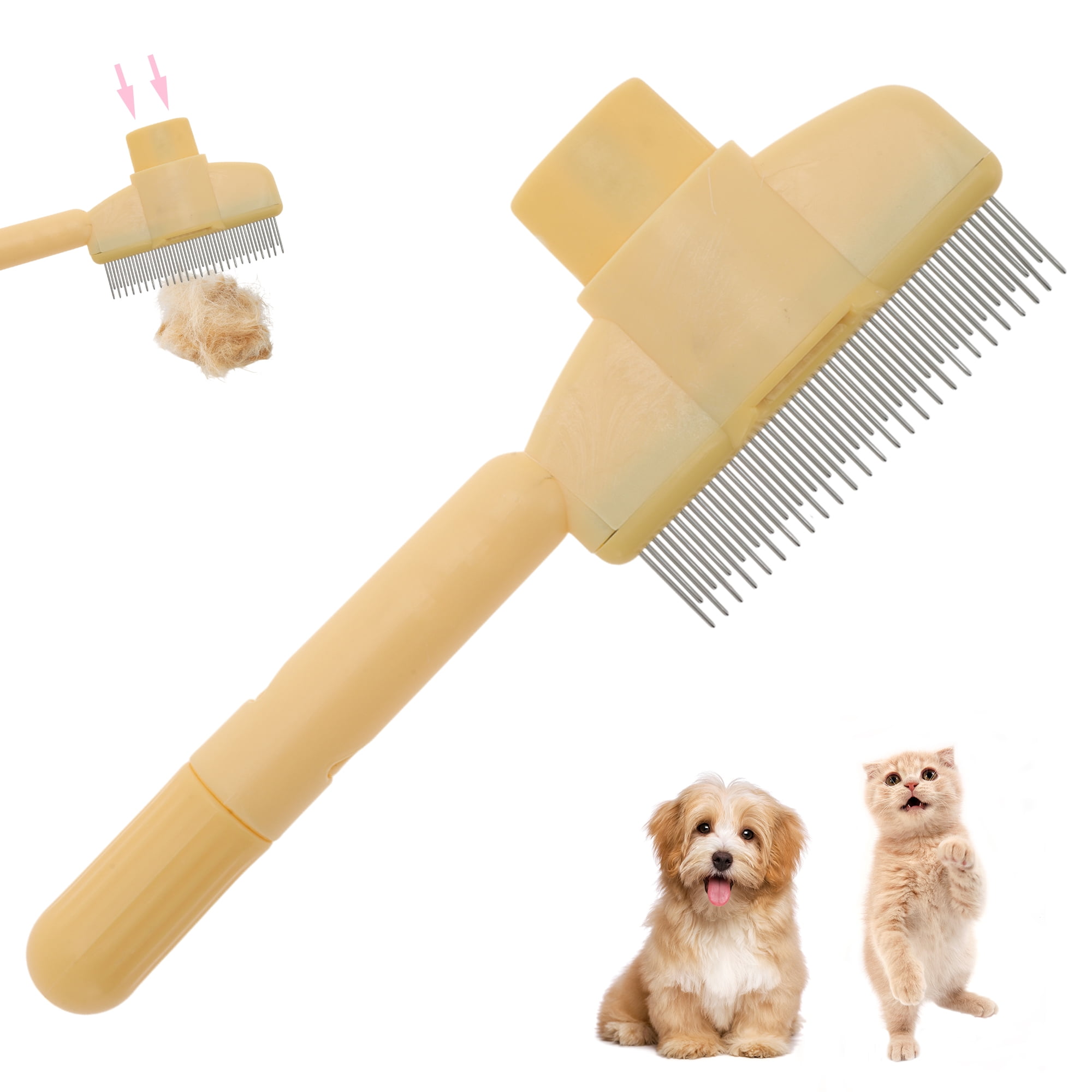 Click here for Unique Bargains Cat Comb Pet Hair Removal Comb Fle... prices