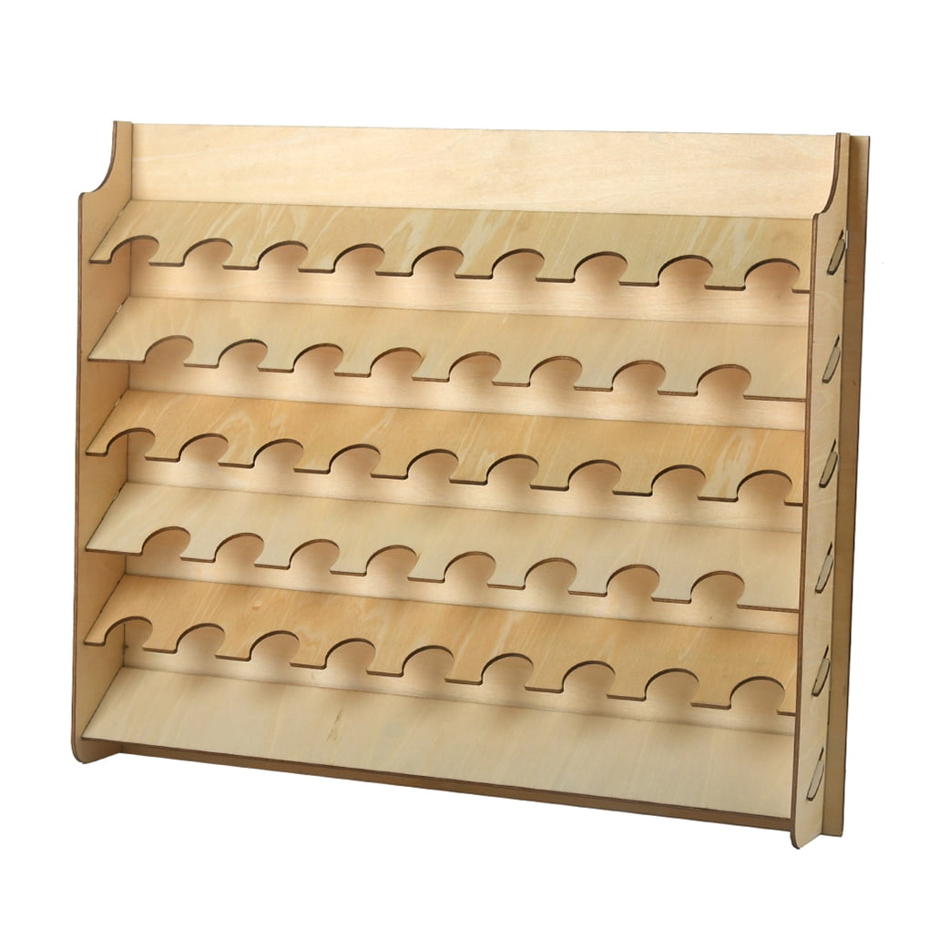 Tureclos Model Paint Rack Delicate Convenient Wooden Pigment Holder ...