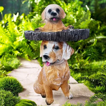 "Glitzhome 24.5"" Bird Bath Water Fountain for Garden, Patio and ...