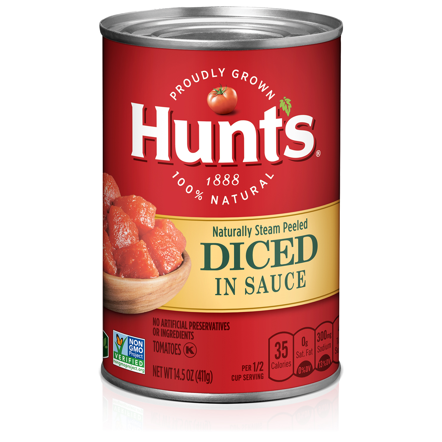 Hunts Diced Tomatoes In Sauce 14 5 Oz Walmart Walmart