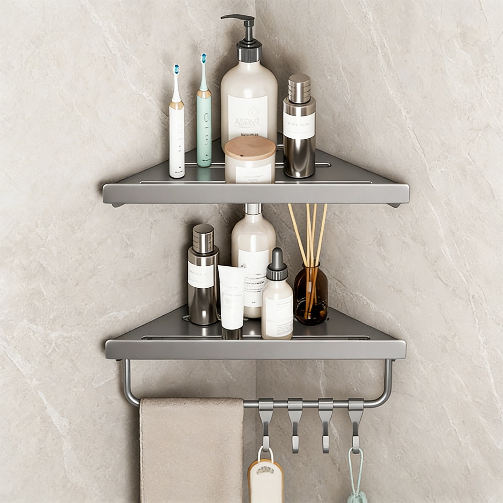 Click here for Shower Shelf Set Rust-Proof Wall Mounted  Gaqring... prices