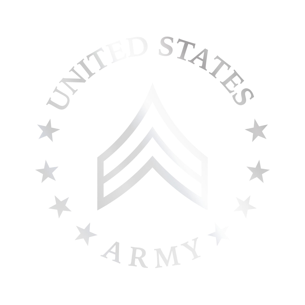 E-4 Corporal US Army Rank Sticker Decal Die Cut - Self Adhesive Vinyl ...