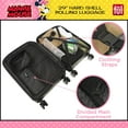 Disney Minnie Mouse 29 Inch Rolling Luggage, Molded Hardshell Suitcase ...