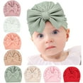 Baby Bowknot Hat Large Bow Turban Hat for Boys Girl Cap Soft Breathable ...