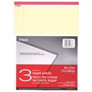 Universal Perforated Ruled Writing Pad, Narrow Rule, 5 x 8, Canary, 50 ...